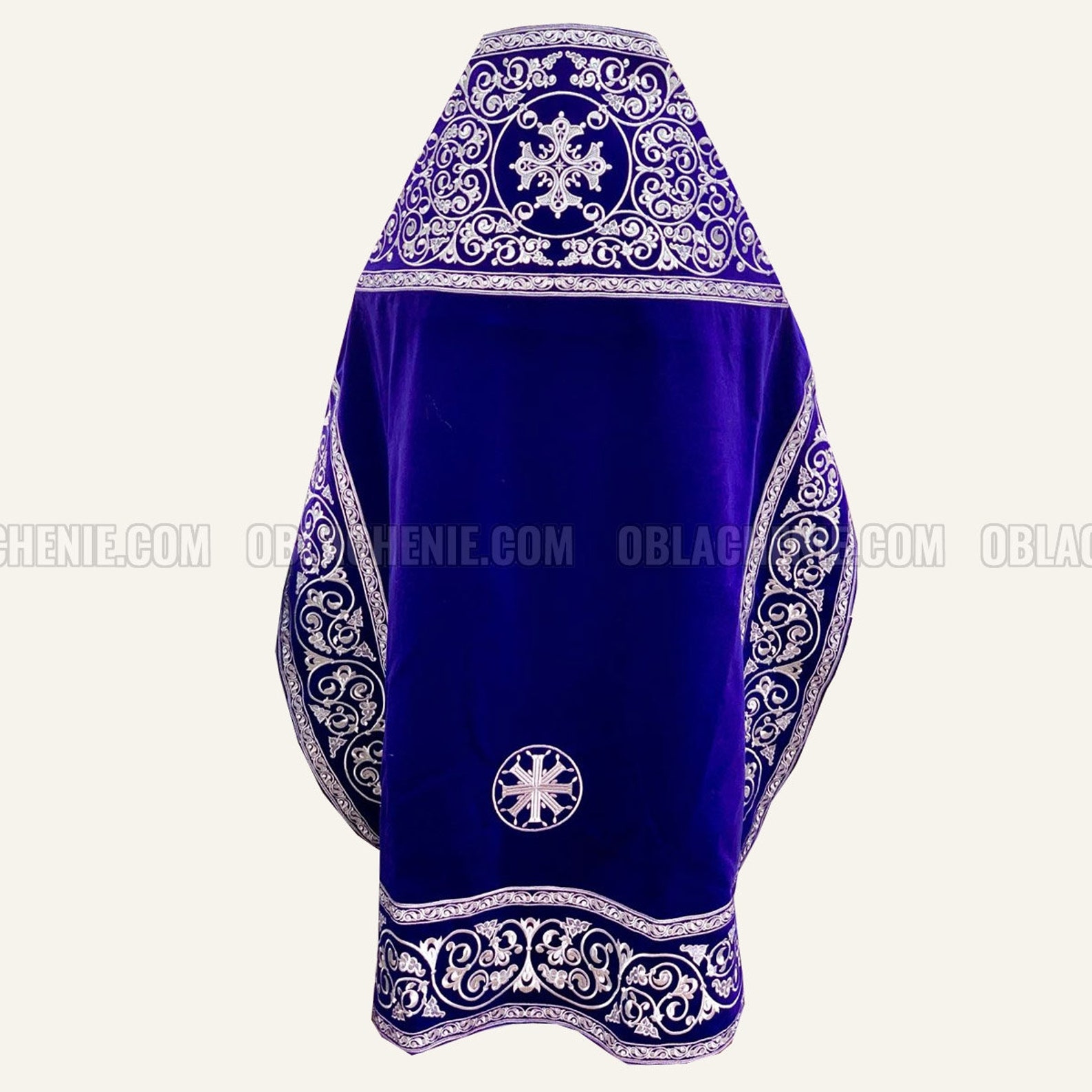Purple Orthodox Priest Vestments. Machine Embroidery. Ecclesiastical ...