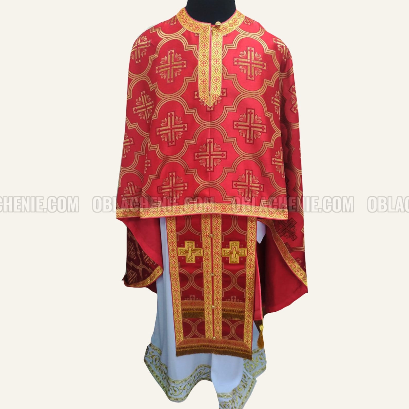 Red Orthodox Priest Vestment. Nonmetallic Brocade. Priest | Etsy