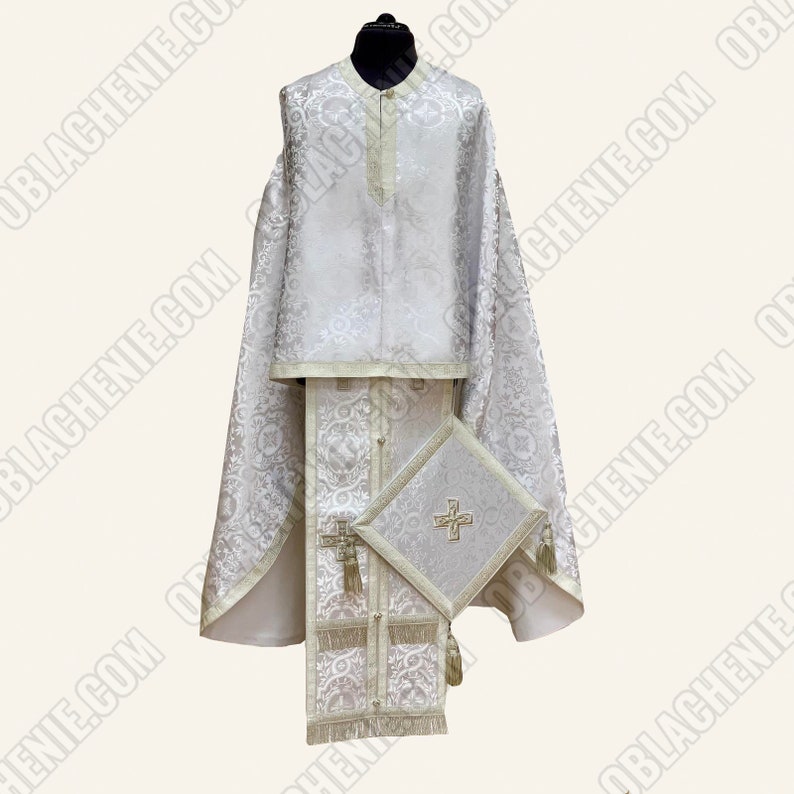 White Orthodox Priest Vestments. Lightweight Liturgical - Etsy