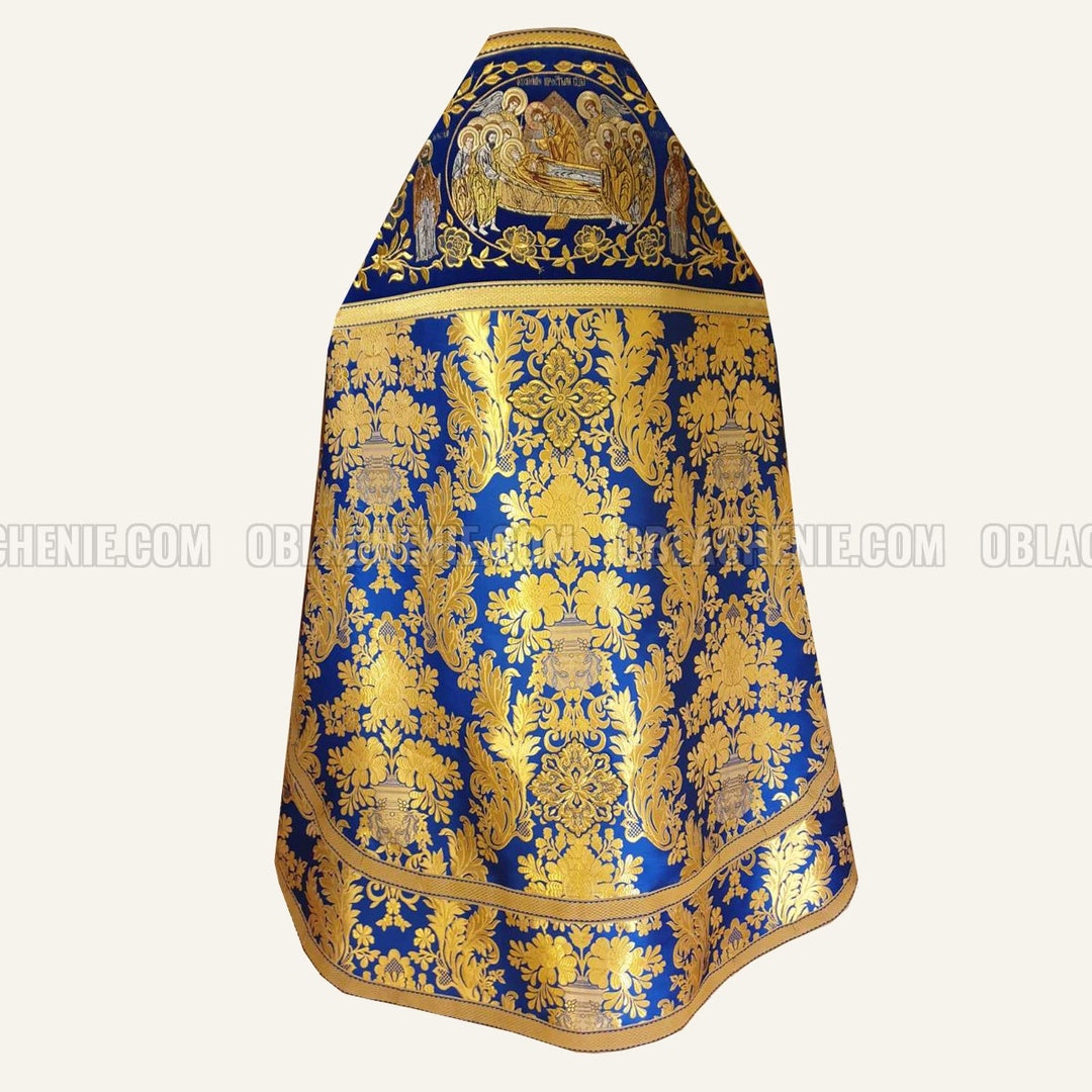 To Order BLUE PRIEST'S VESTMENTS. Greek Brocade. Exclusive Embroidery ...