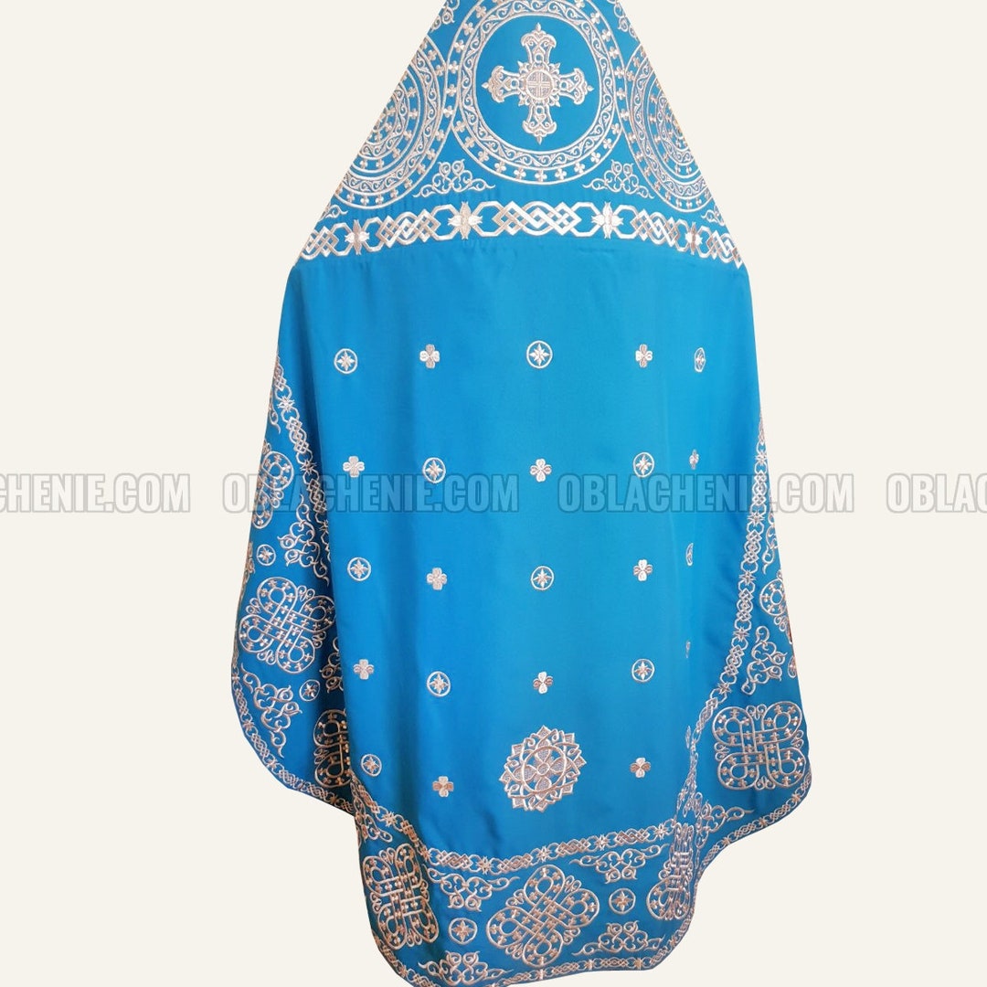 Blue Liturgical Vestments. Clergy Vestments. Machine Embroidery ...