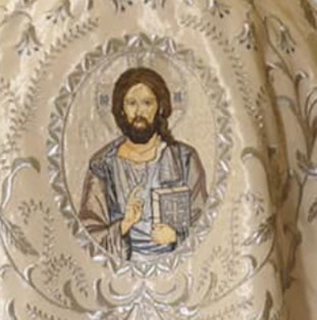 Exclusive Embroidered Liturgical Icon of the Savior. 21 / 16cm (8.3/6.3 ...