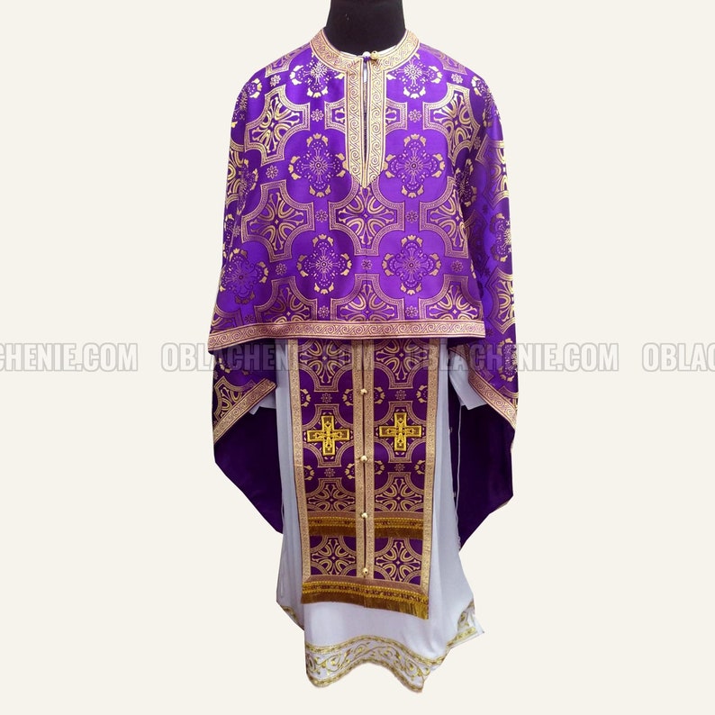 Purple Orthodox Priest Vestments. Nonmetallic Brocade. - Etsy