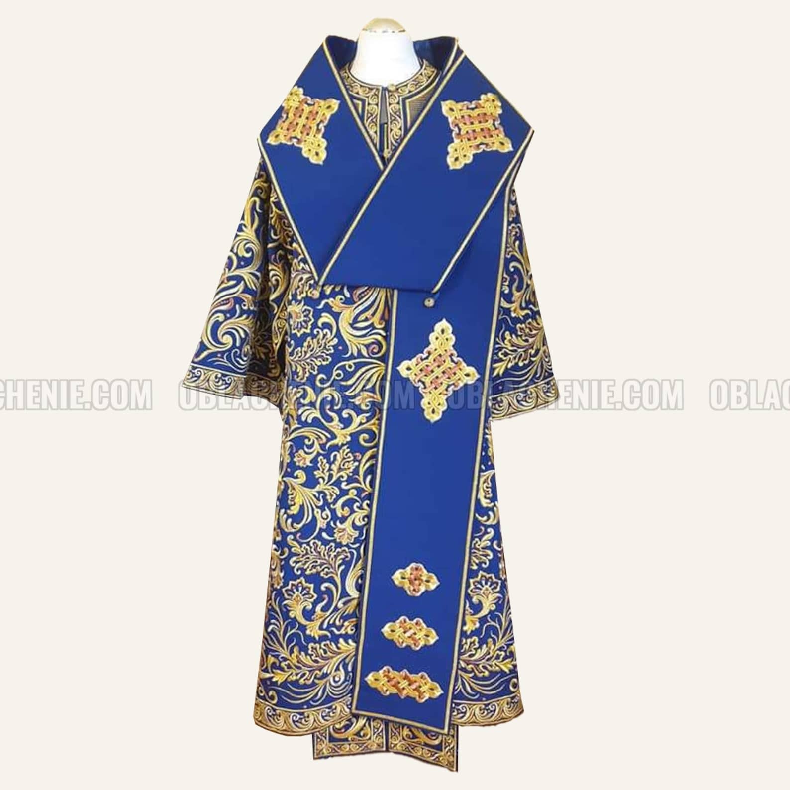 Orthodox Bishops Vestments. Machine Embroidery. Blue Velvet. - Etsy