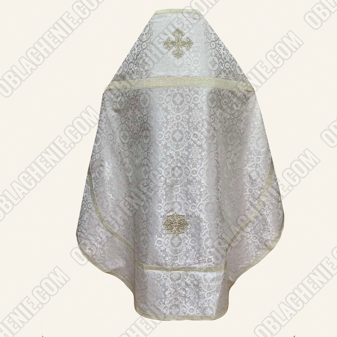 White Orthodox Priest Vestments. Lightweight Liturgical Vestments ...