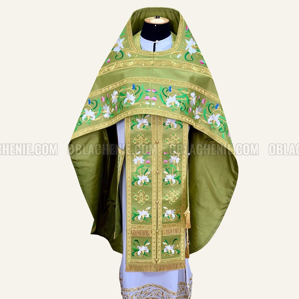 Green Orthodox Priest Vestments. Italian Silk. Clergy - Etsy