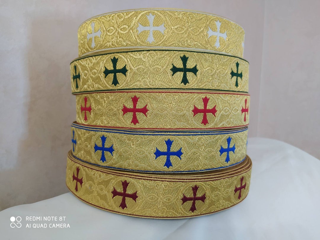 20 Meters Roll Liturgical Trim. Church Galoon 2.5cm (1") 4 Cm (1,57 ...