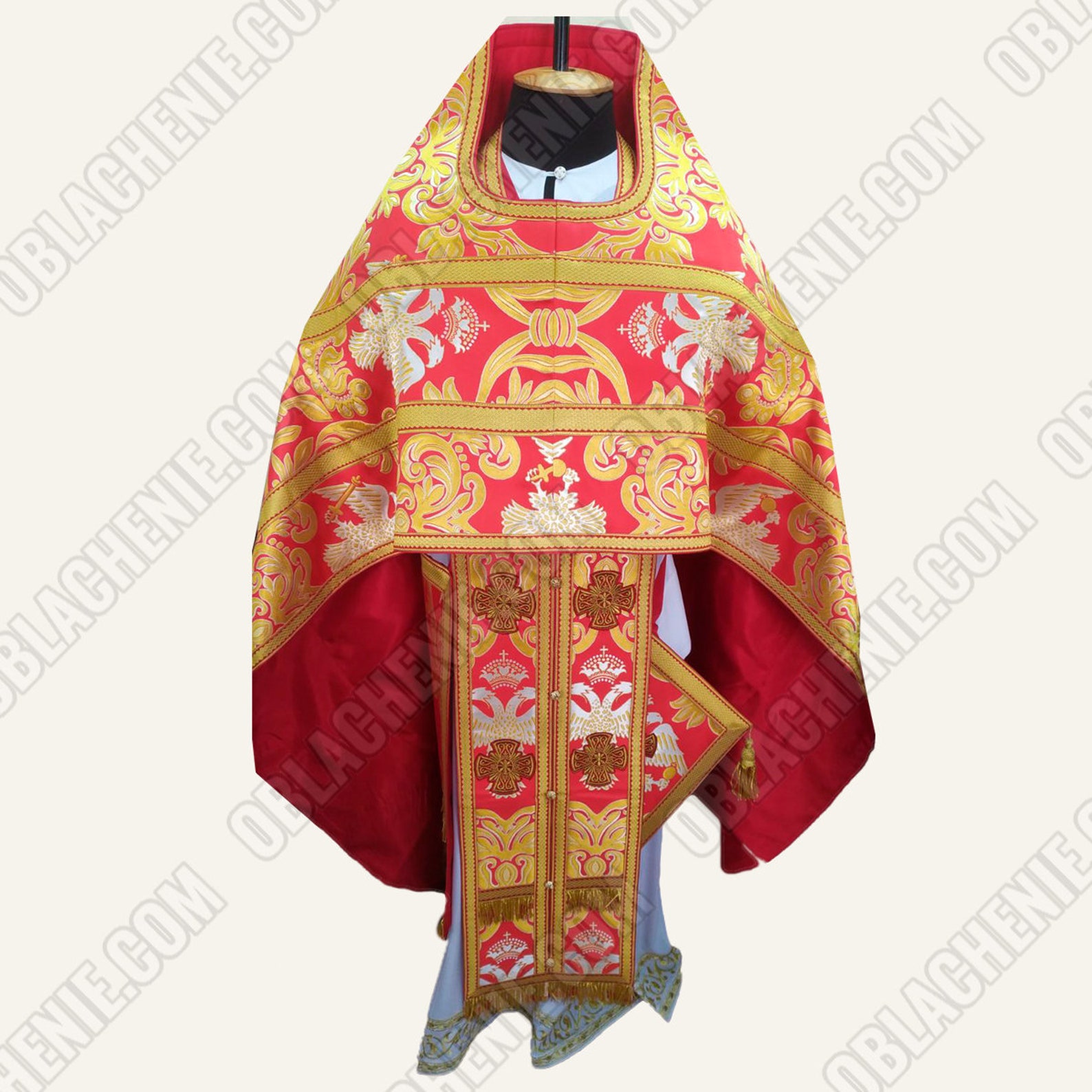 Red orthodox priest vestments. Liturgical vestments. Greek | Etsy