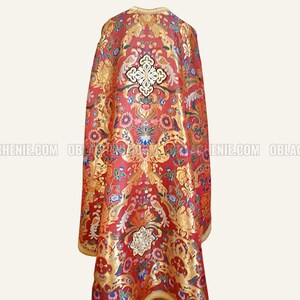 Burgundy greek style orthodox liturgical vestments. Clergy | Etsy