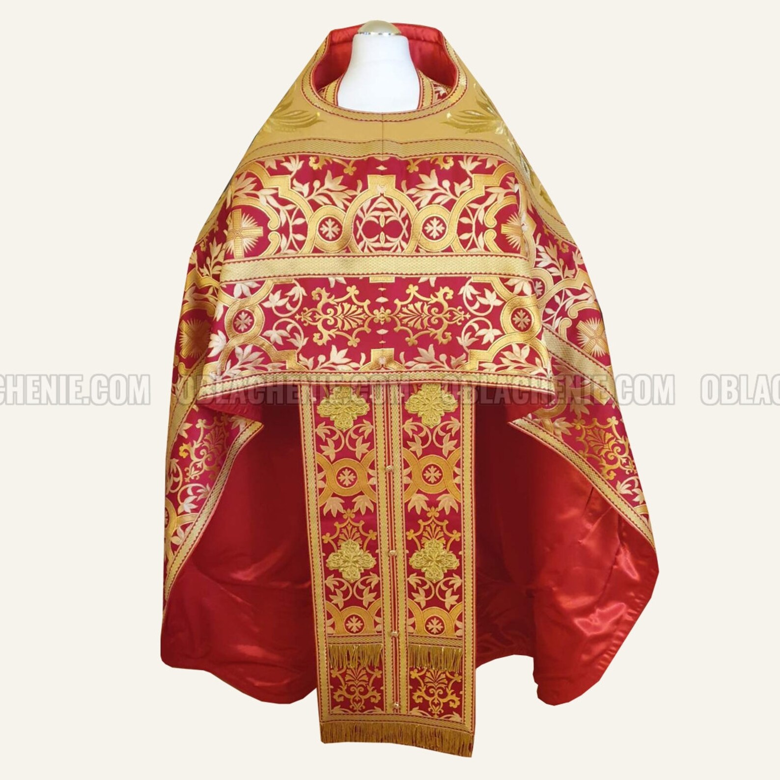 Red Orthodox Priest Vestment. Metallic Greek Brocade. Priest - Etsy UK