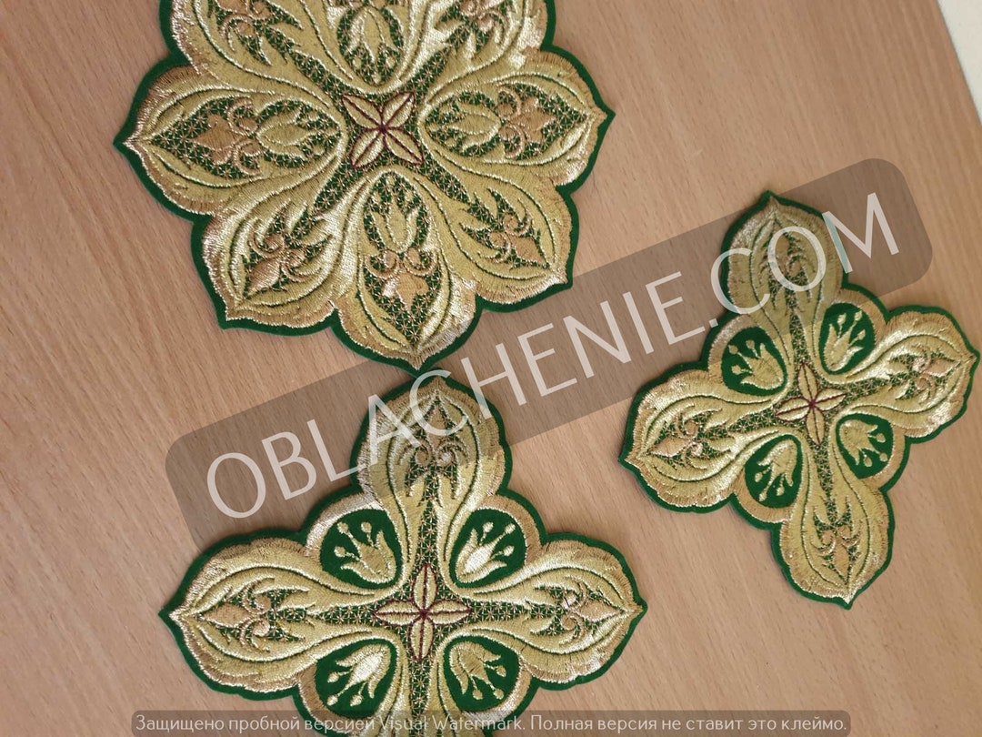 Liturgical Cross Applique. Machine Embroidery. Vestment - Etsy