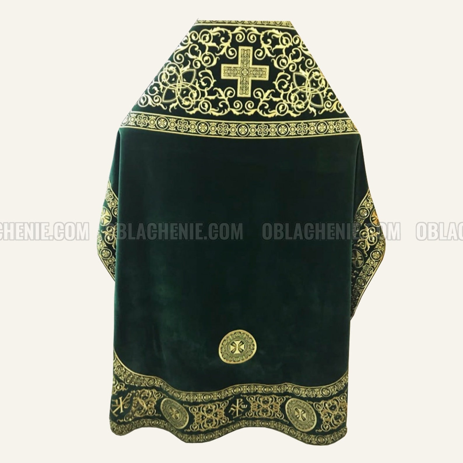 Green Priest Set Vestment. Machine Embroidery. Liturgical - Etsy
