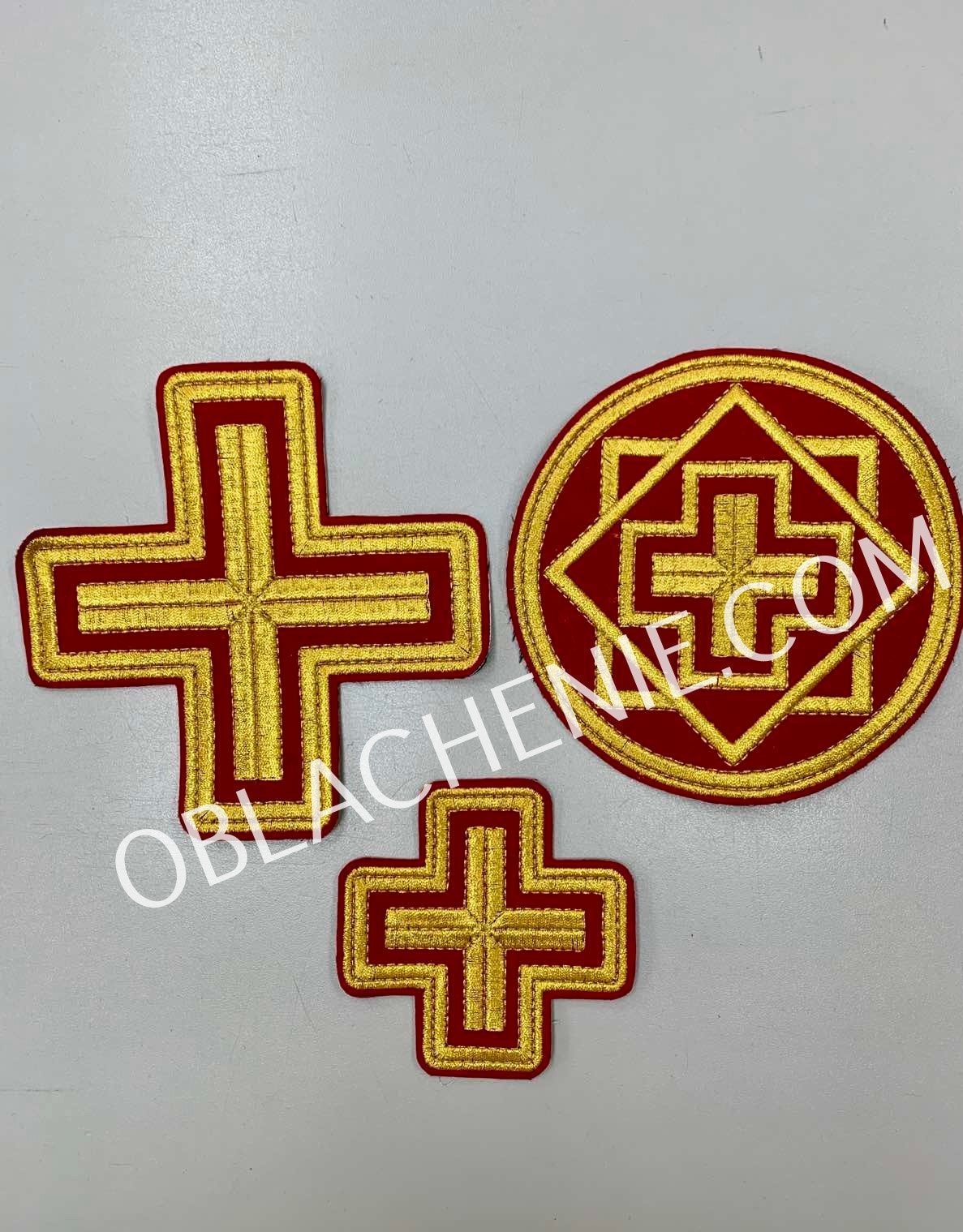 Liturgical Cross Applique. Machine Embroidery. Vestment Crosses. Priest ...