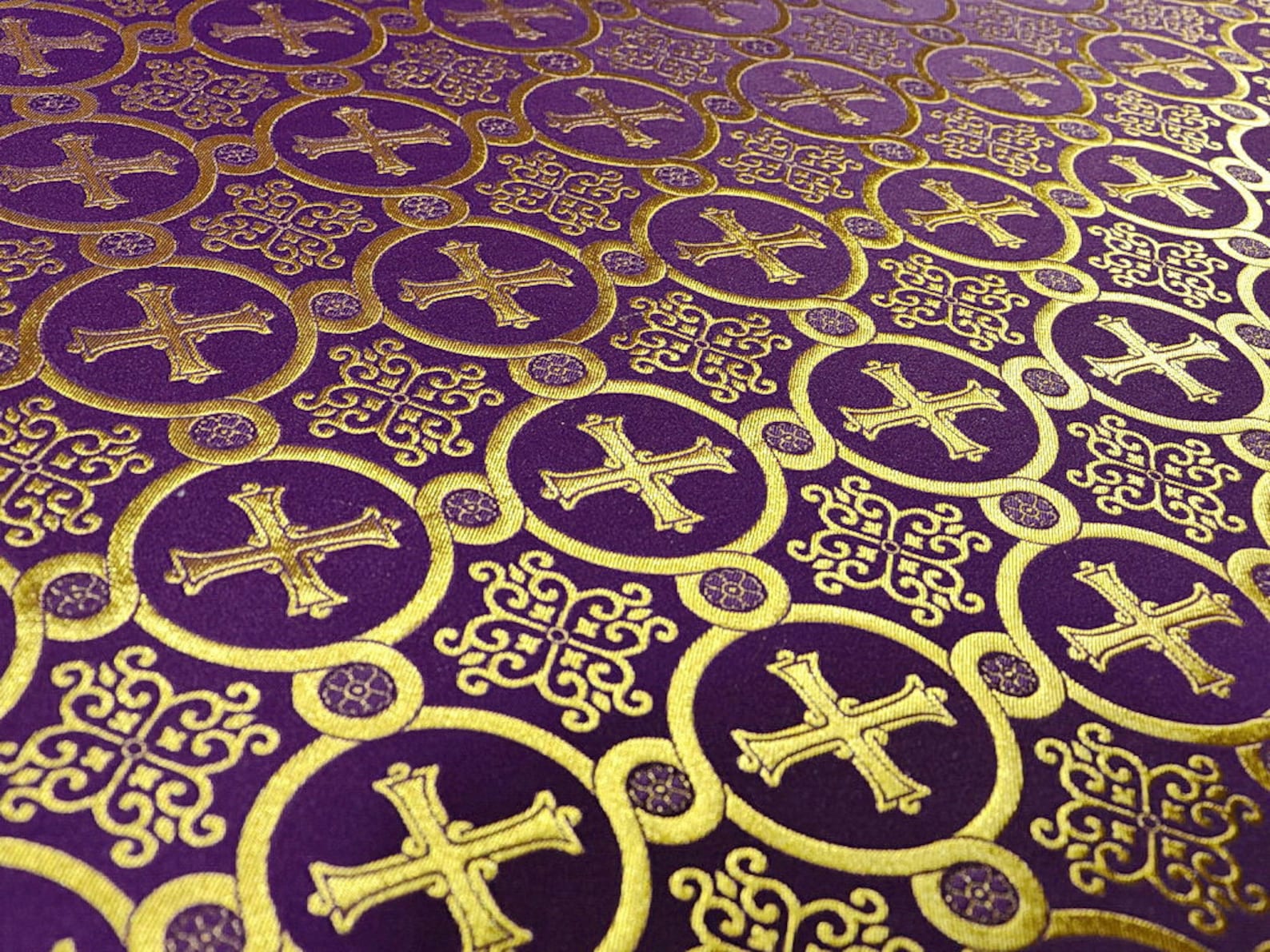 Liturgical Fabric for Clergy Vestments. Church Nonmetallic | Etsy