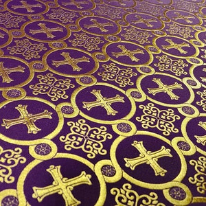 Liturgical Fabric for Clergy Vestments. Church Nonmetallic Brocade ...