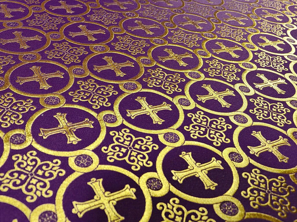 Liturgical Fabric for Clergy Vestments. Church Nonmetallic | Etsy