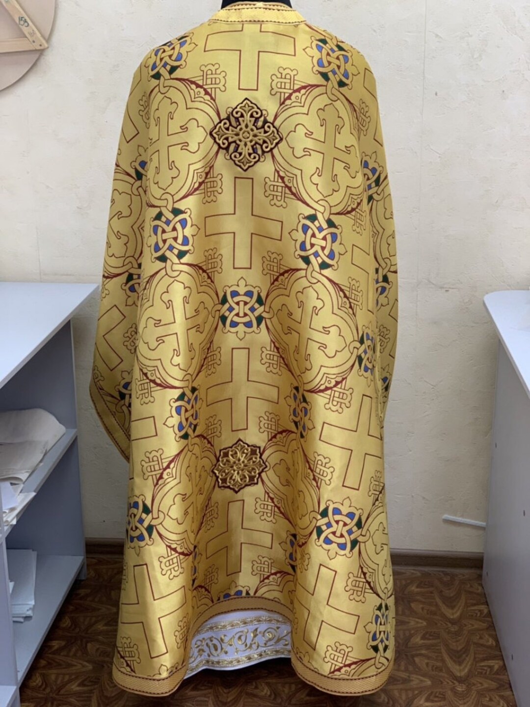 Gold Orthodox Priest Vestments. Metallic Brocade. Clergy Vestments ...