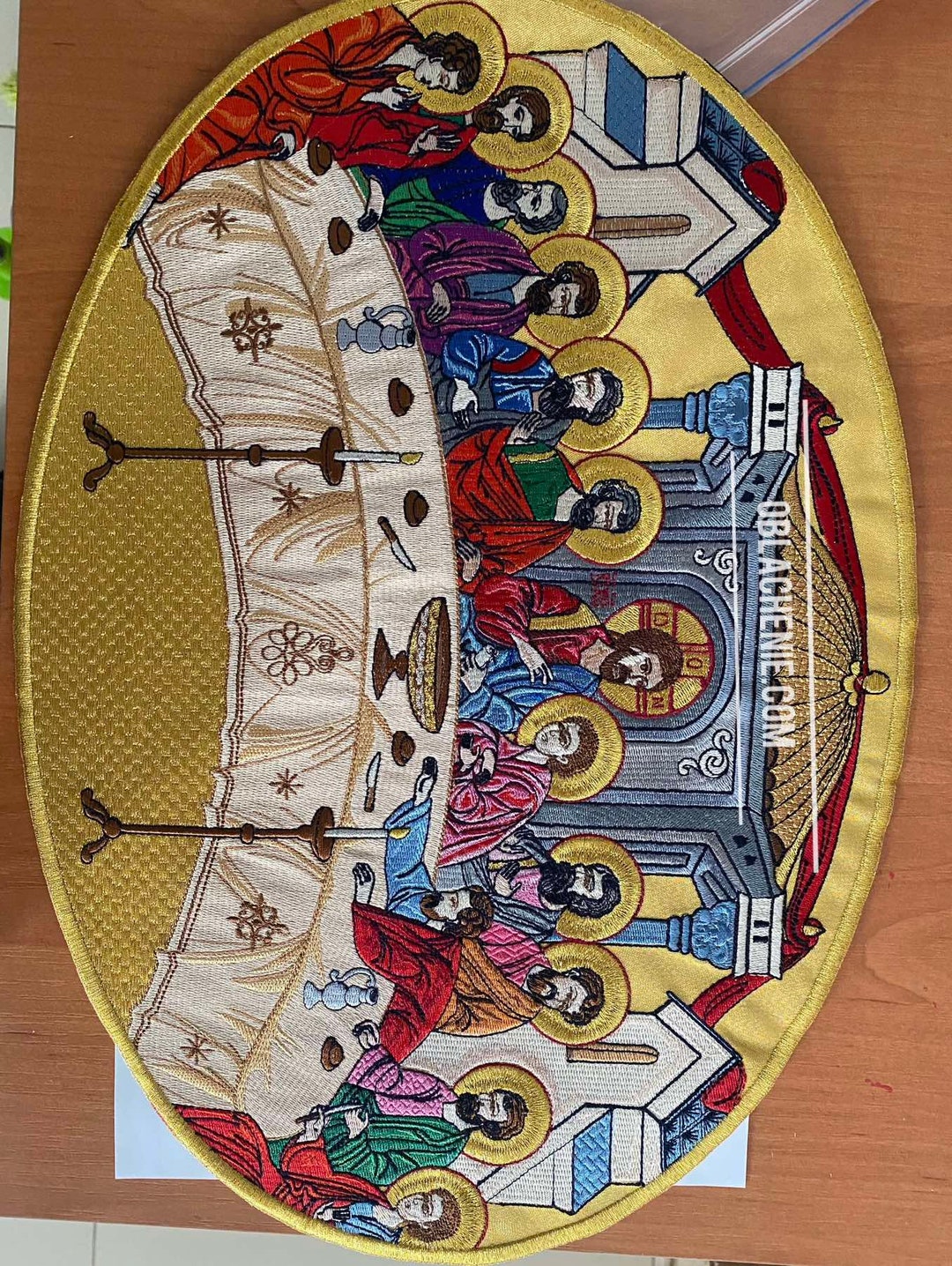 Embroidered Liturgical Icon 40 Cm (15,75') / 28 Cm (11') Size. Icon ...