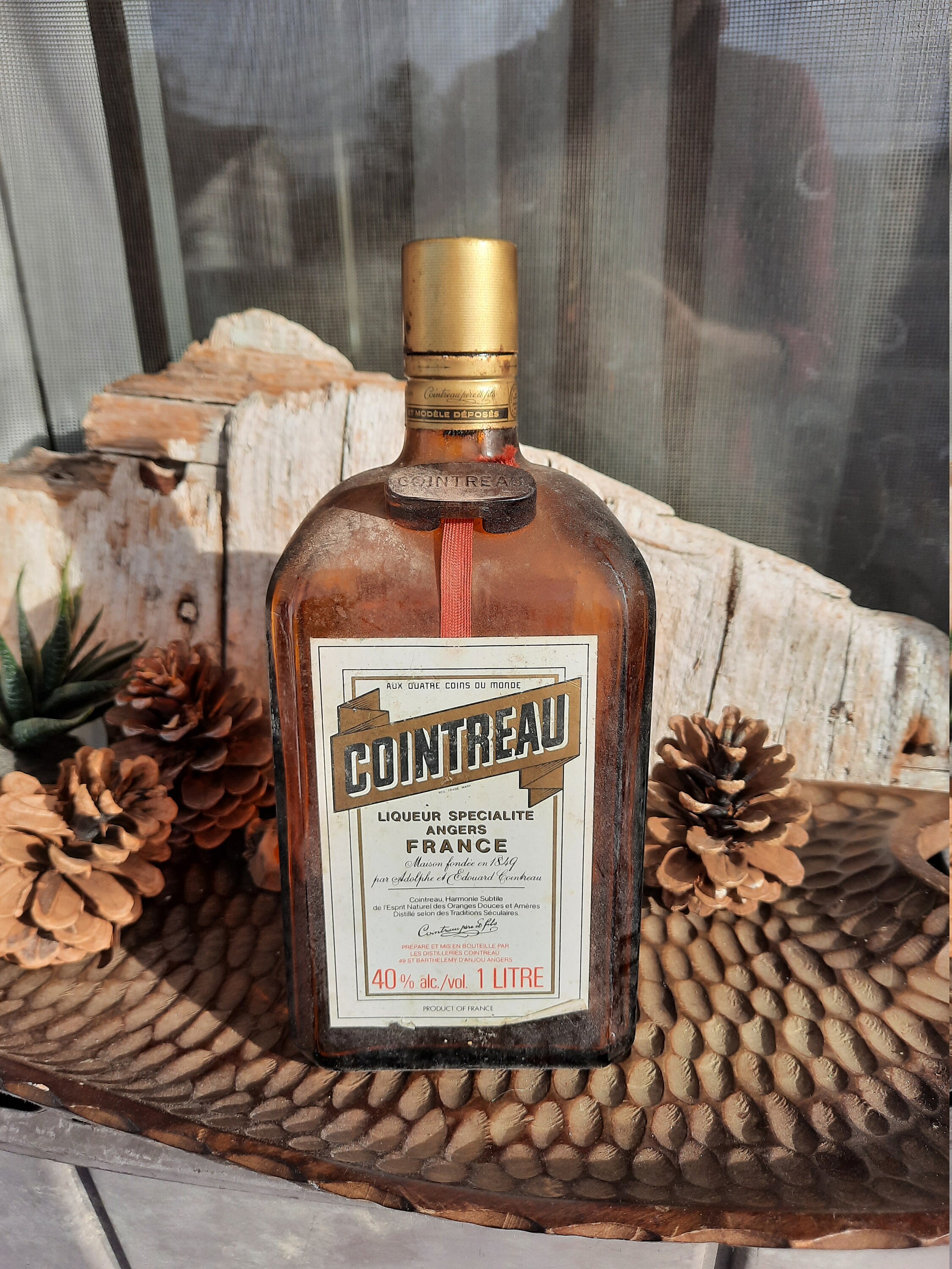 Old Vintage Original 1L Cointreau Empty Bottle / Collectible Bottle ...