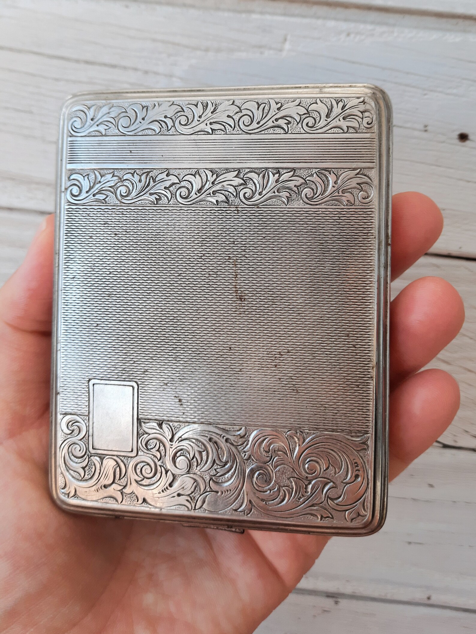 Old Vintage Metal Cigarettes Dispenser Cigarette Holder With Hand ...