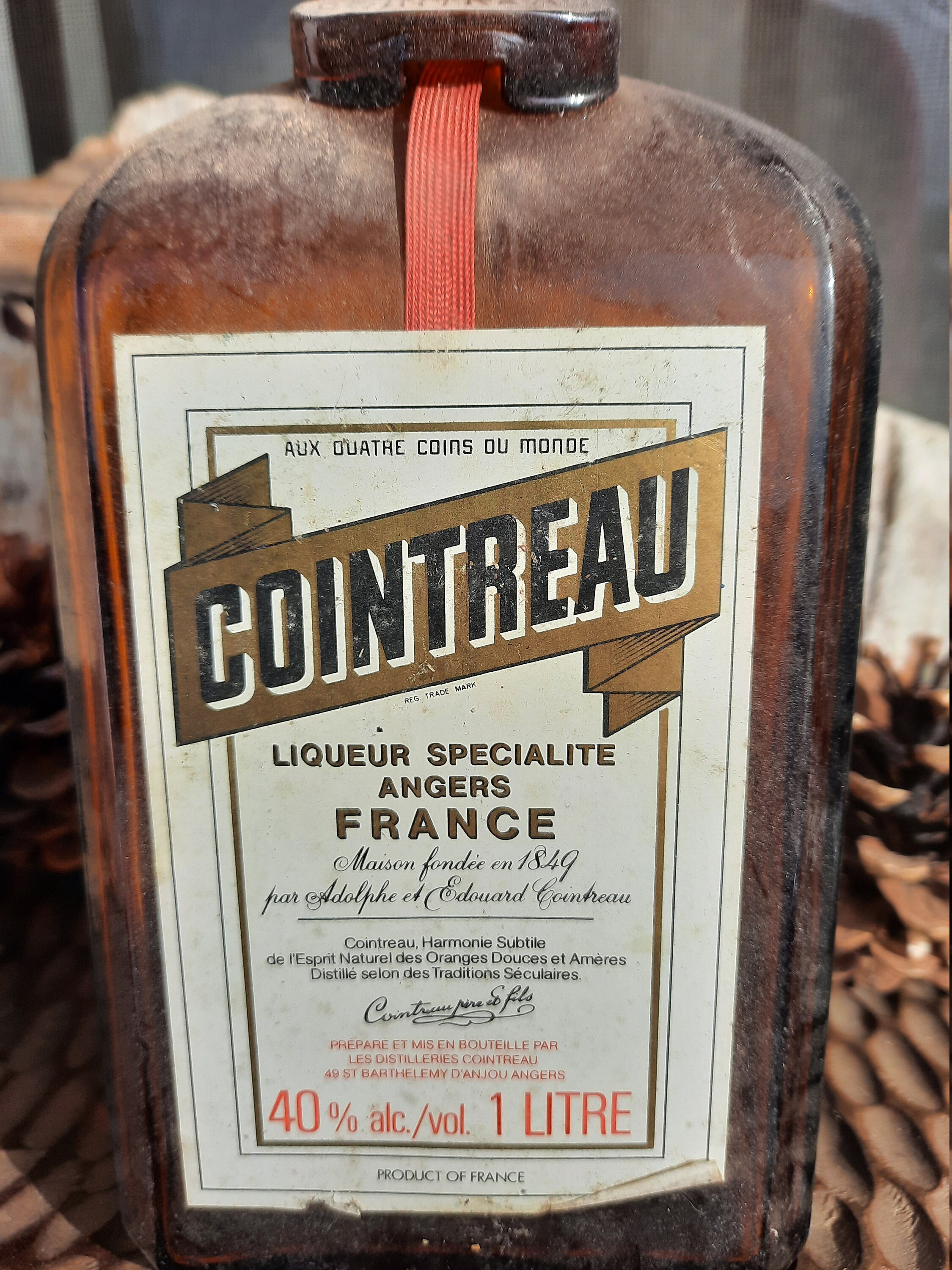 Old Vintage Original 1L Cointreau Empty Bottle / Collectible Bottle ...