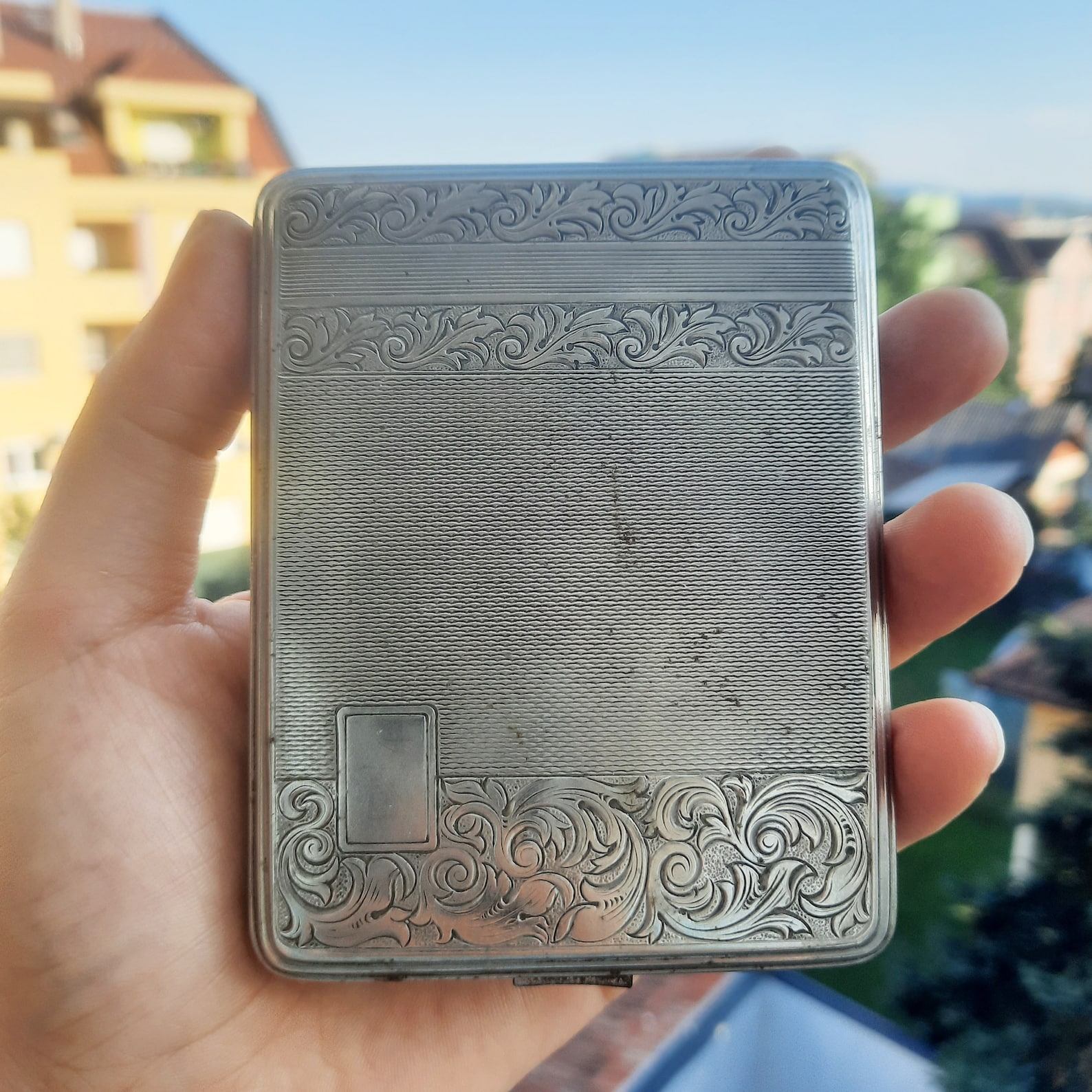 Old Vintage Metal Cigarettes Dispenser Cigarette Holder With Hand ...