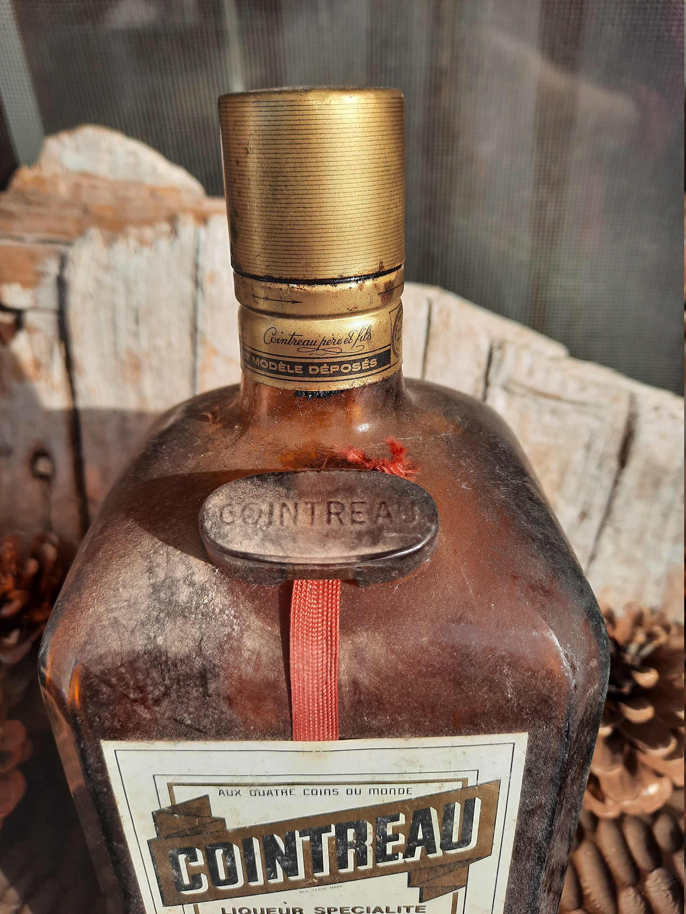 Old Vintage Original 1L Cointreau Empty Bottle / Collectible Bottle ...
