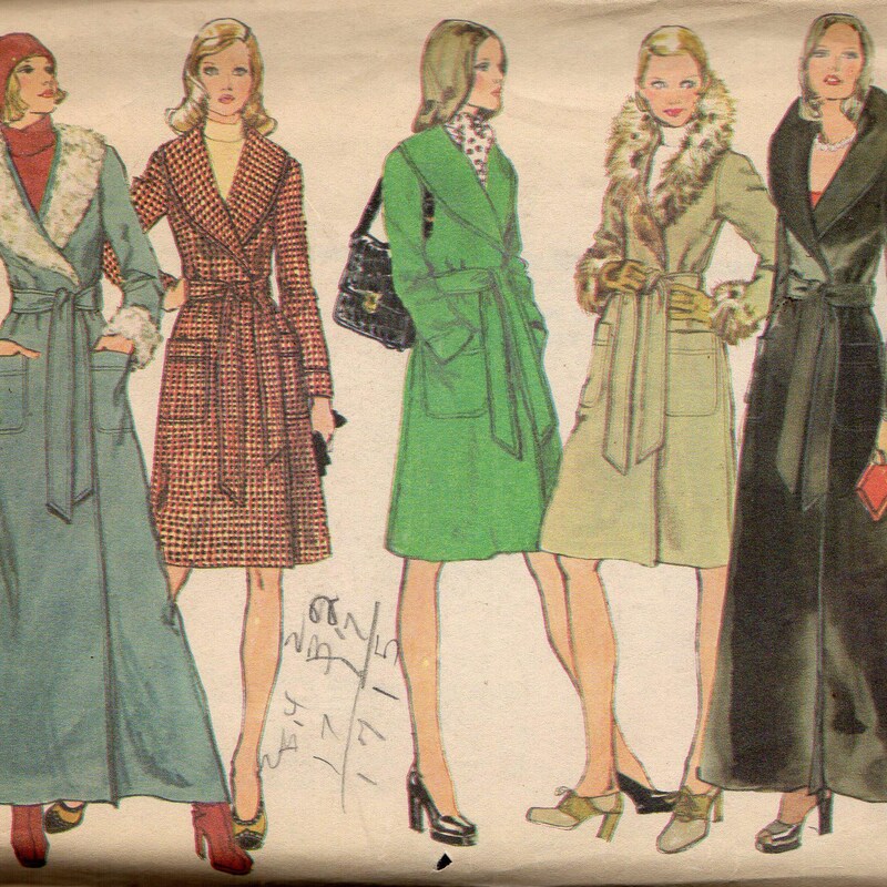 Wrap Coat Pattern - Etsy