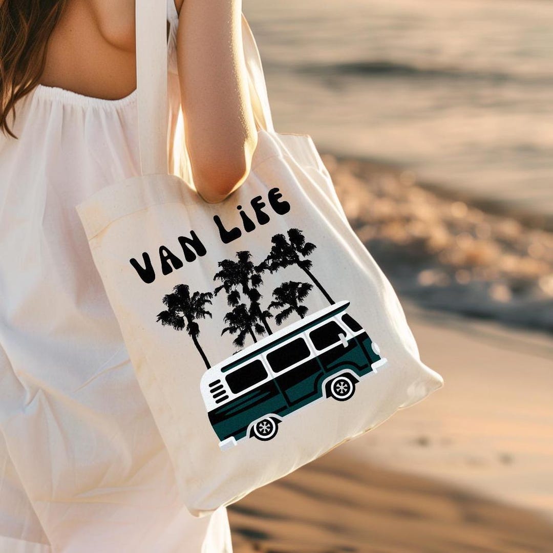 Van Life Tote Bag Cotton Road Trip Tote Bag Travel Tote Bag Van Tote ...