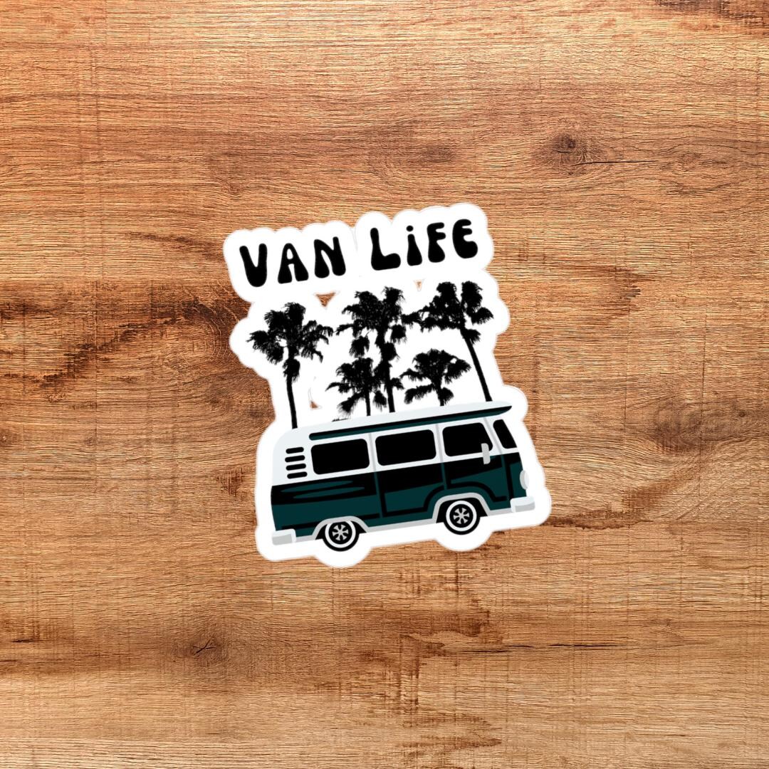 Van Life Sticker Travel Sticker VW Van Sticker Hippie Sticker Retro 70s ...