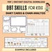 Weekly DBT Diary Cards for Children Dialectal Behavioral Therapy Chain ...