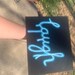 Blue Laugh Neon Sign Painting - Etsy