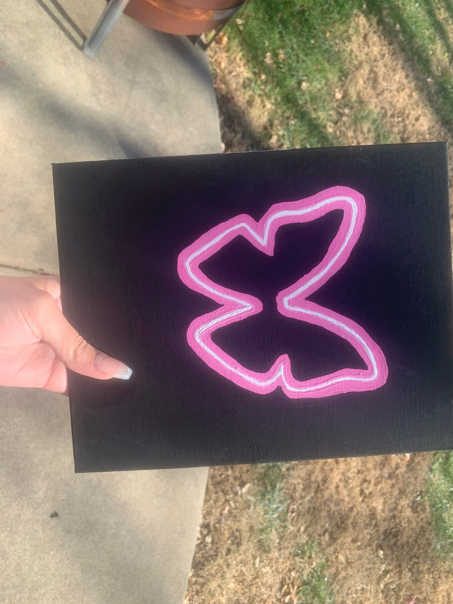 Neon Sign Small Butterfly Painting Pink Butterfly - Etsy