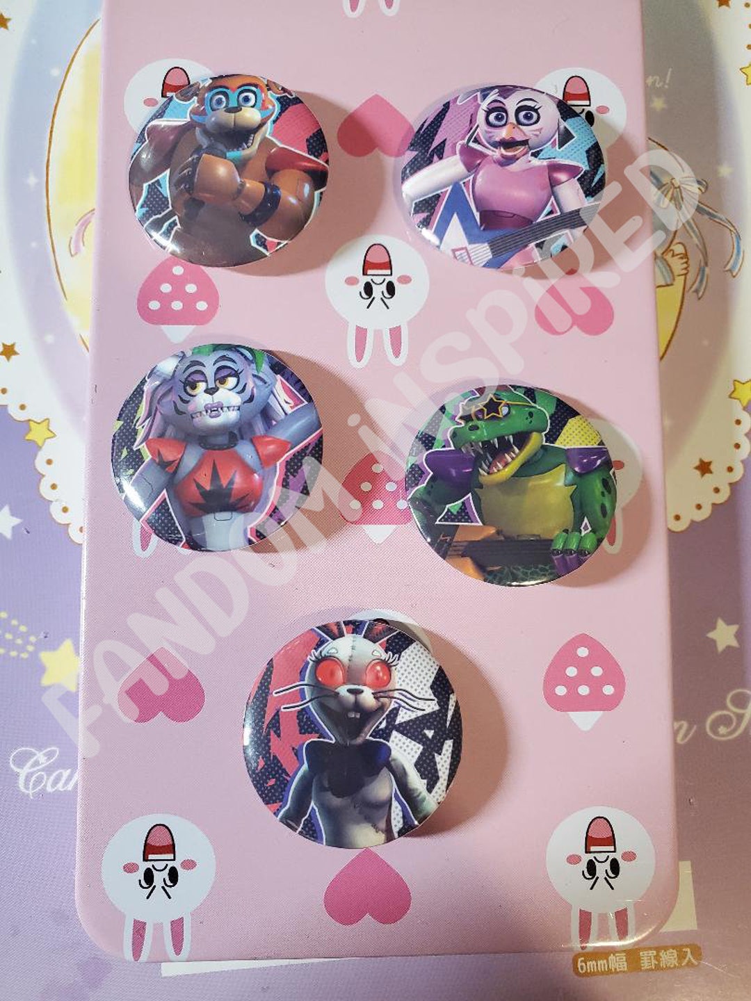 FNAFSB Fandom Inspired Pinback Buttons - Etsy