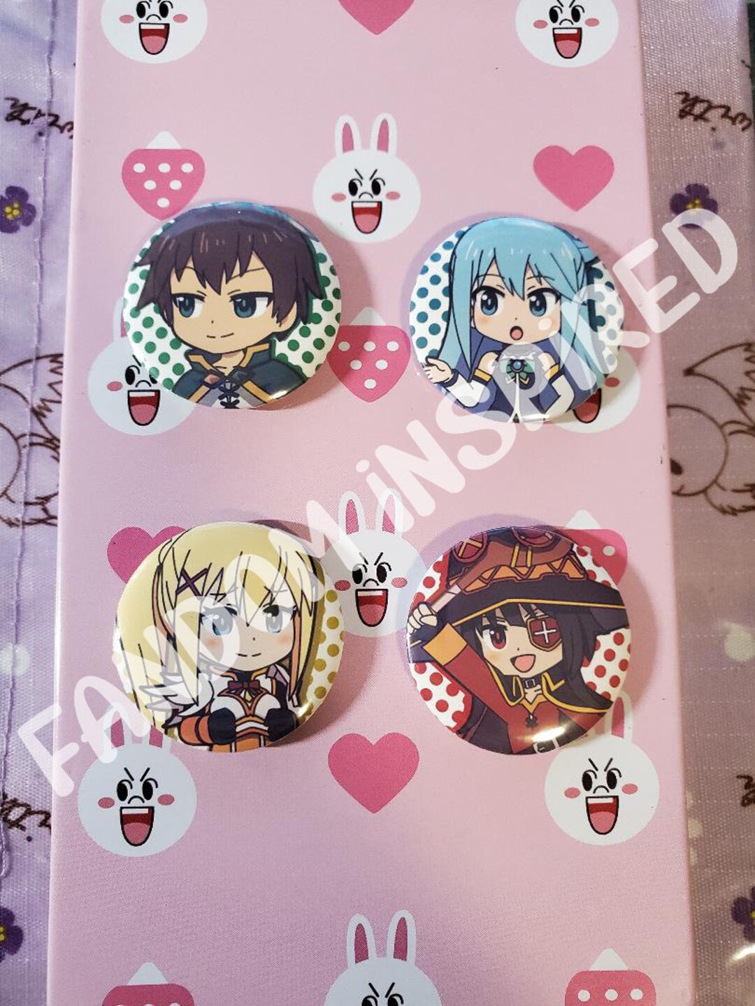 Konosuba Anime Manga Inspired Pinback Buttons - Etsy