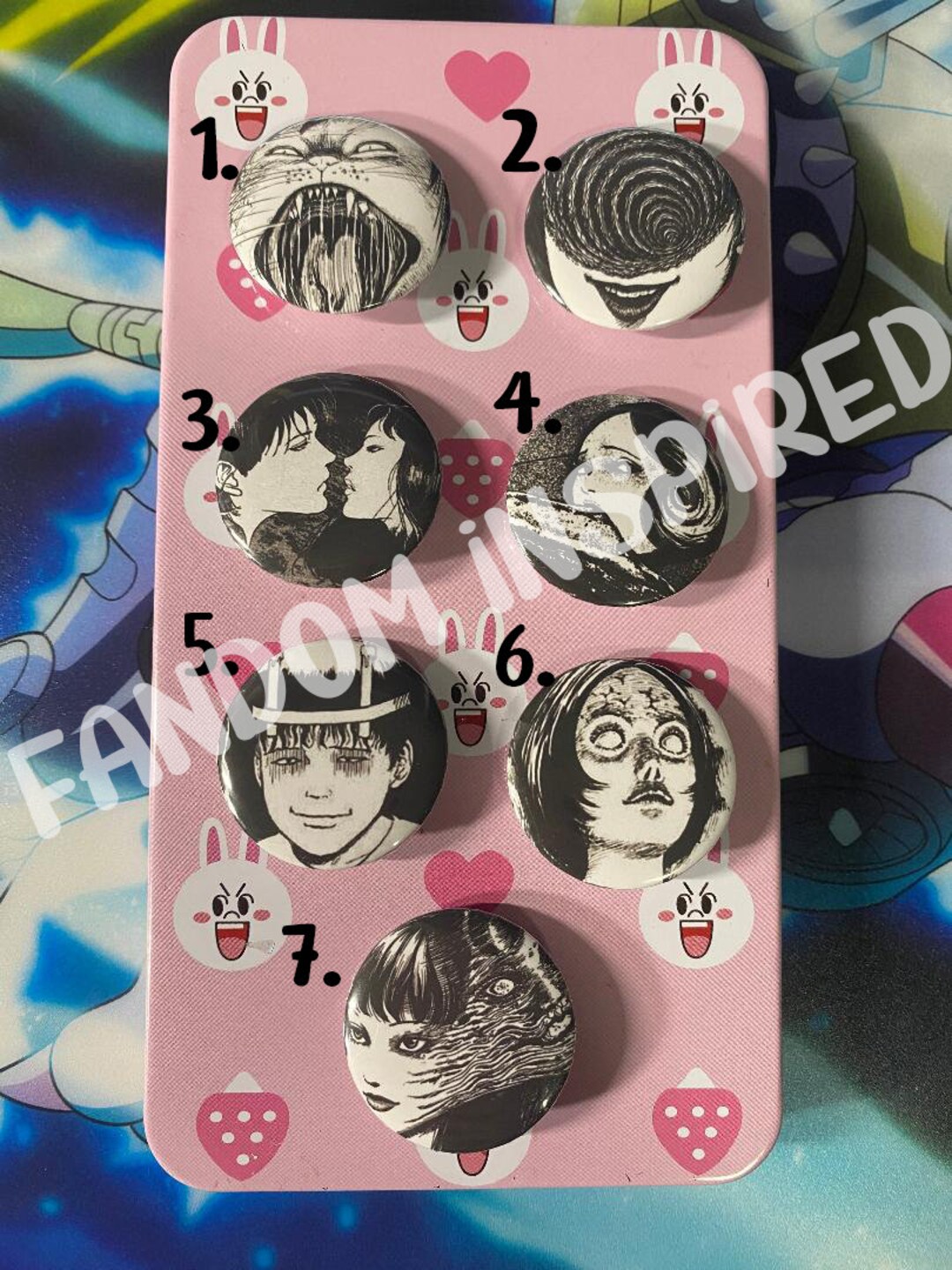 JI Horror Anime Manga Inspired Pinback Buttons - Etsy