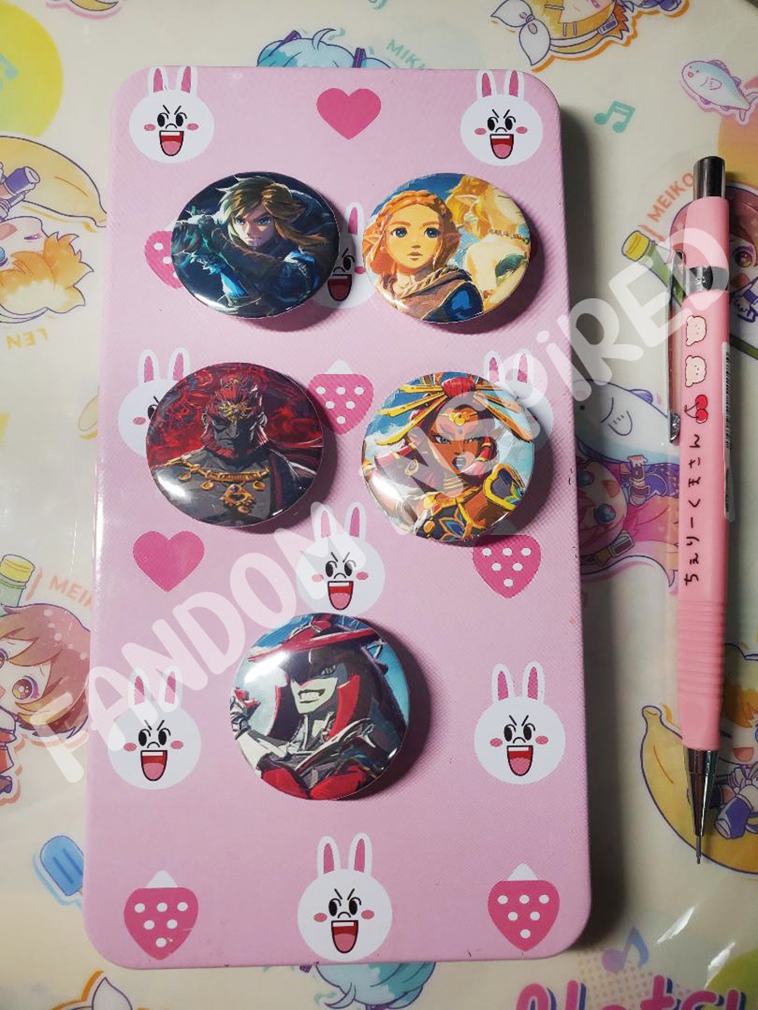 Loz Totk Video Game Inspired Pinback Buttons - Etsy