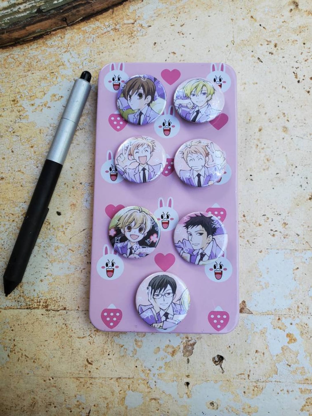 Anime High School Pinback Buttons - Etsy