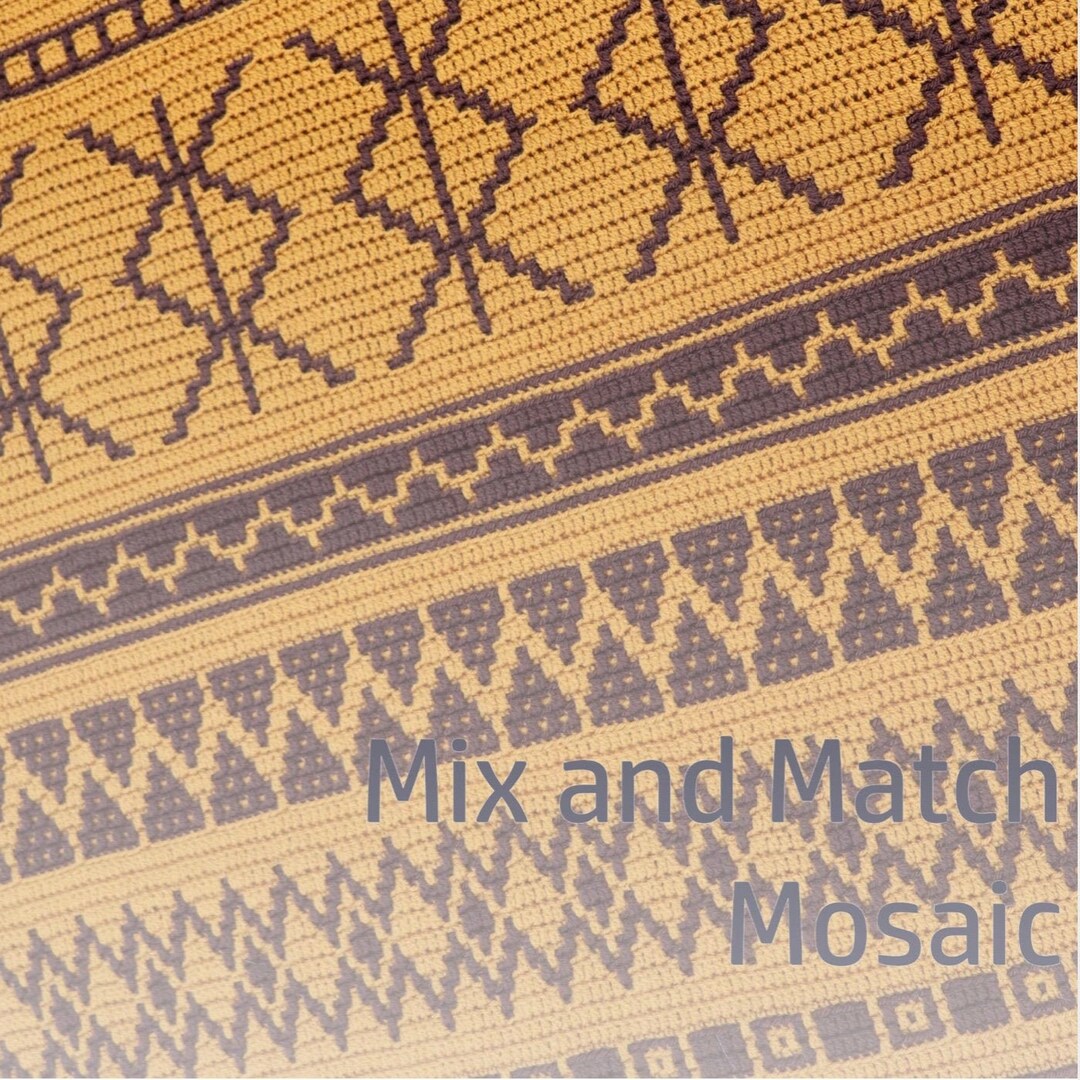 Mix and Match Mosaic Crochet Pattern - Etsy