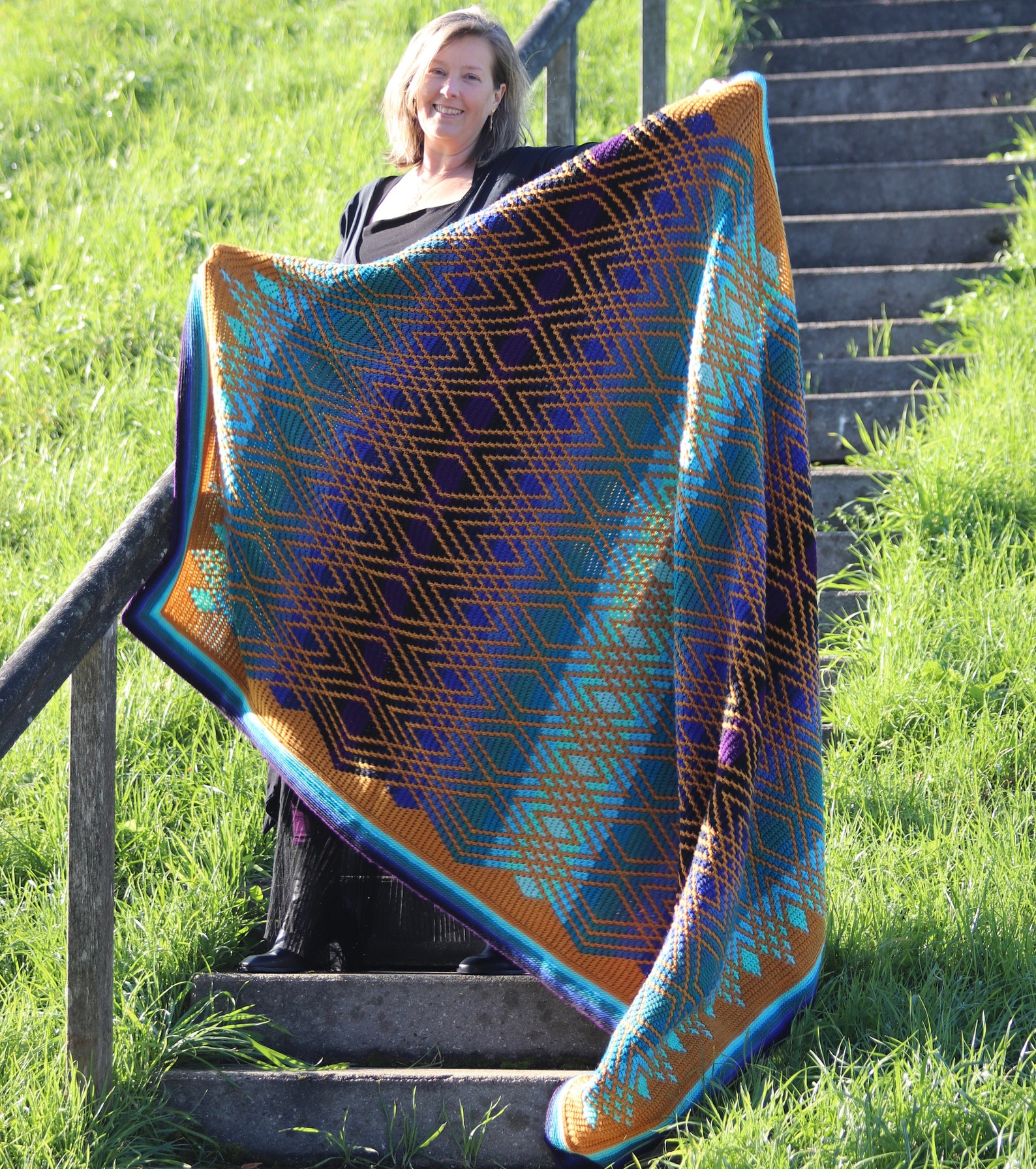 Deco Diamonds - Crochet Pattern - Etsy