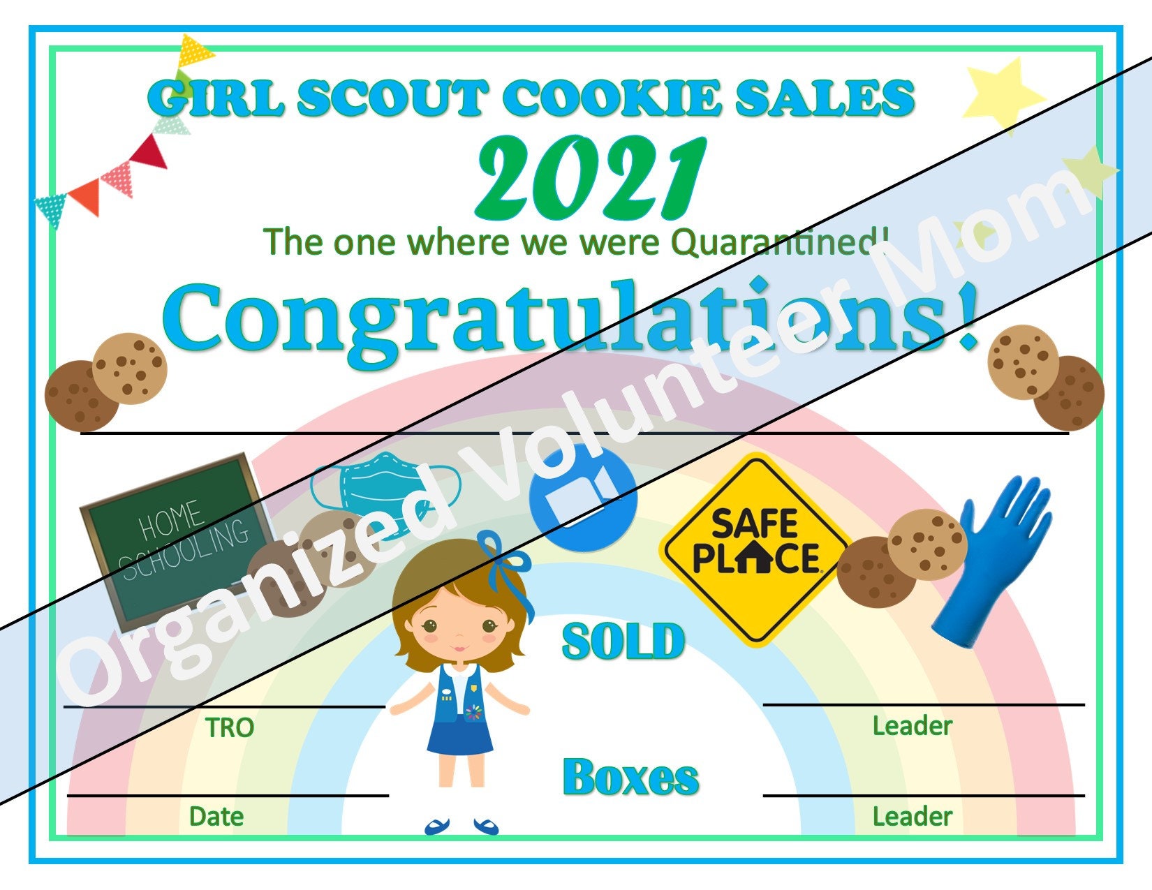 Girl Scout Daisy Cookie Award 2021 - Etsy