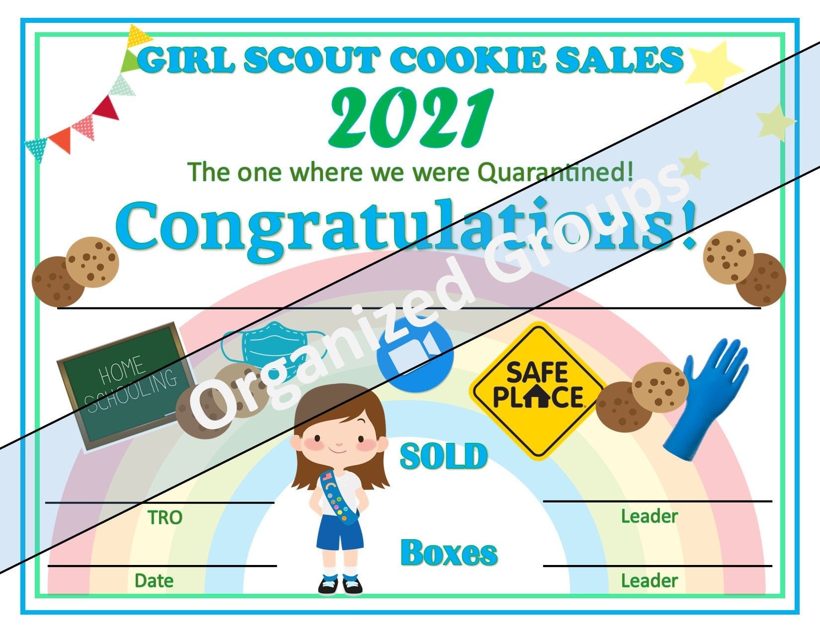 Girl Scout Daisy Cookie Award 2021 - Etsy