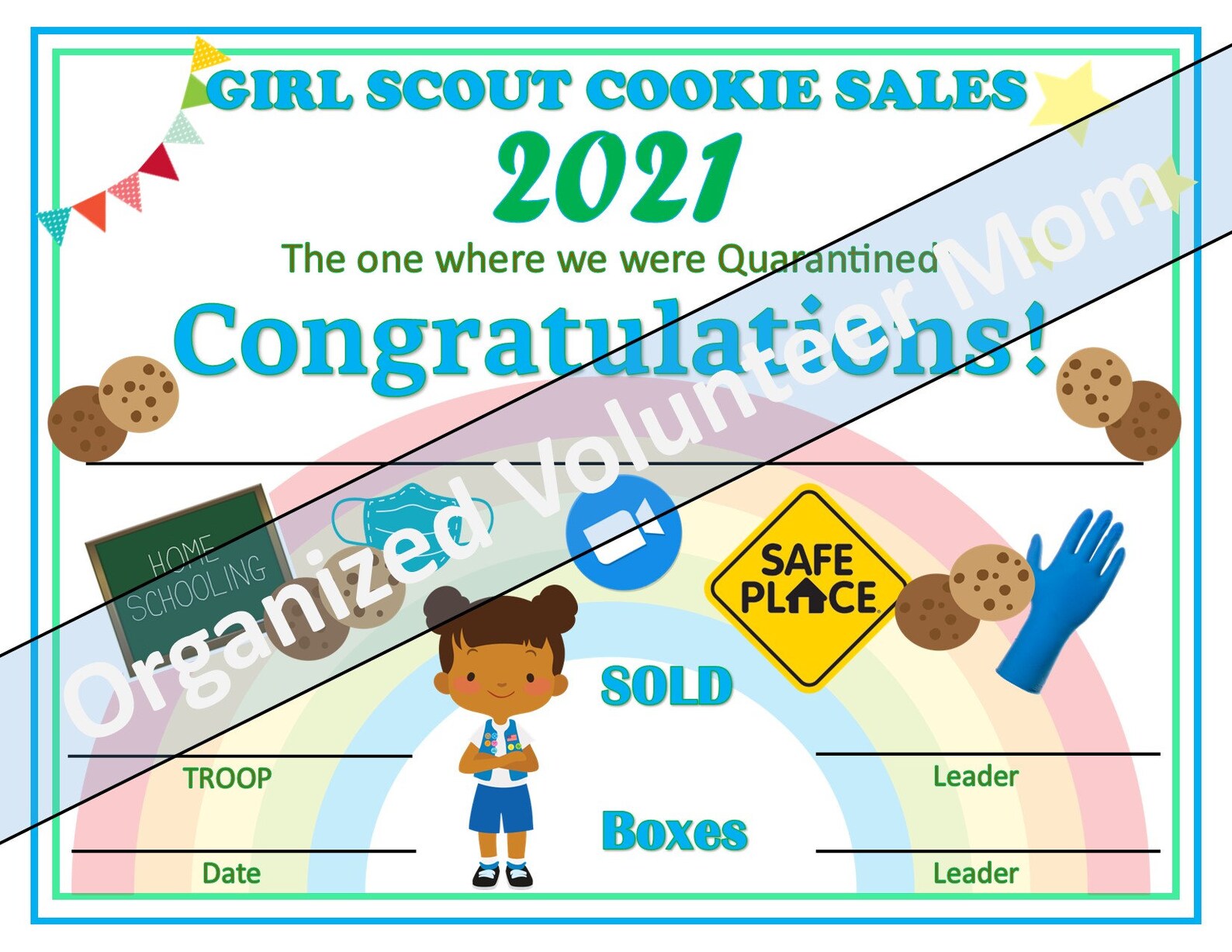Girl Scout Daisy Cookie Award 2021 - Etsy