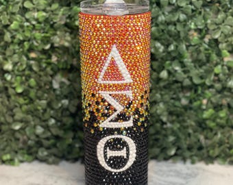 Personalized Delta Sigma Theta Bling Tumbler-dst-custom Rhinestone ...