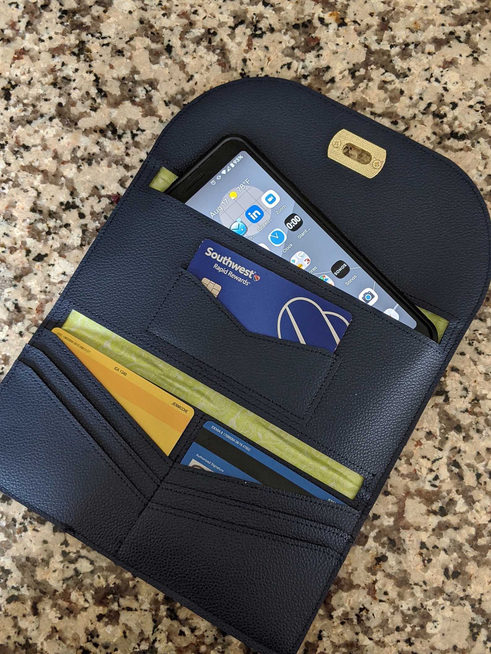 Slim Phone Wallet Womens Wallet Lucky Penny Wallet - Etsy