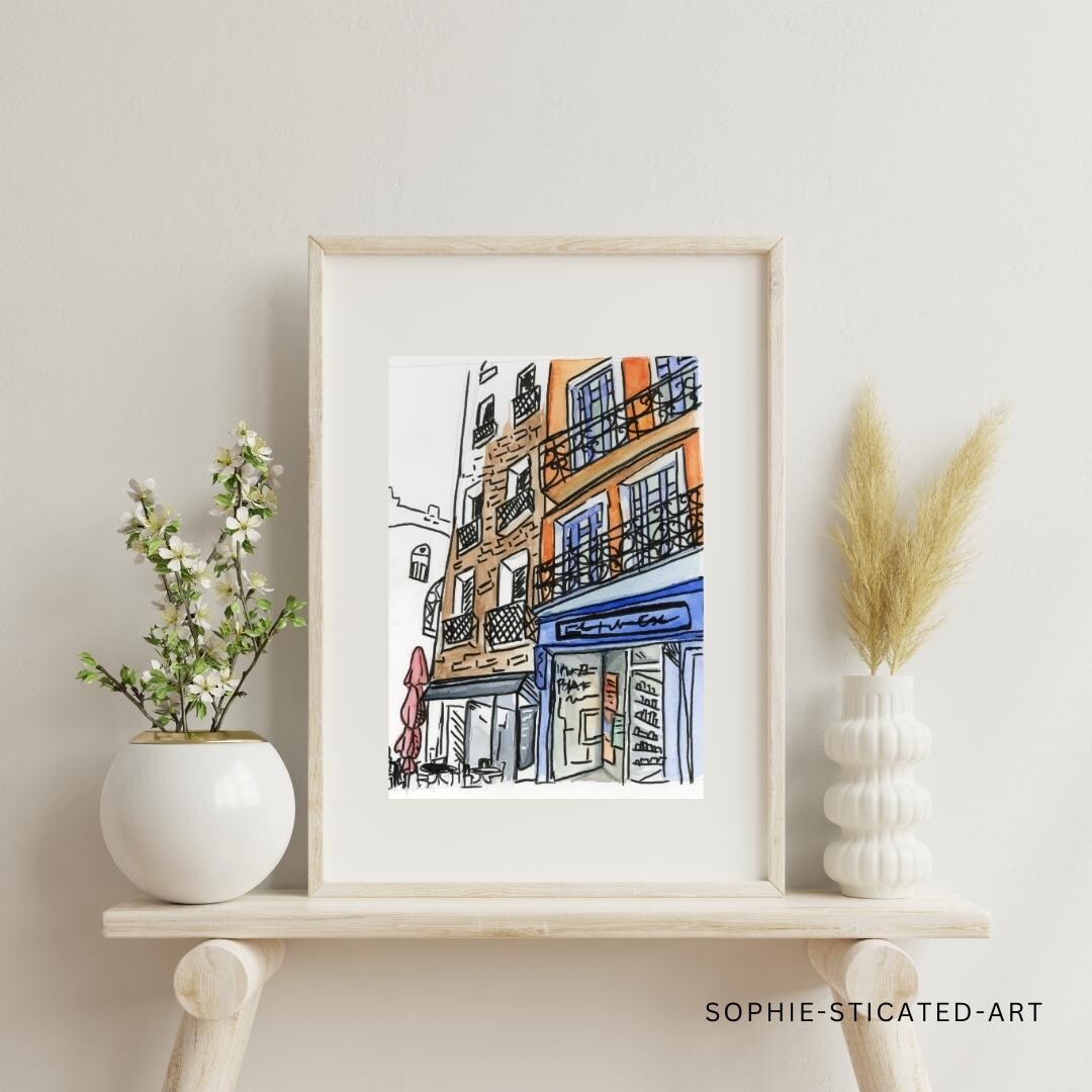 French Art Sketch Print Digital Download - Etsy