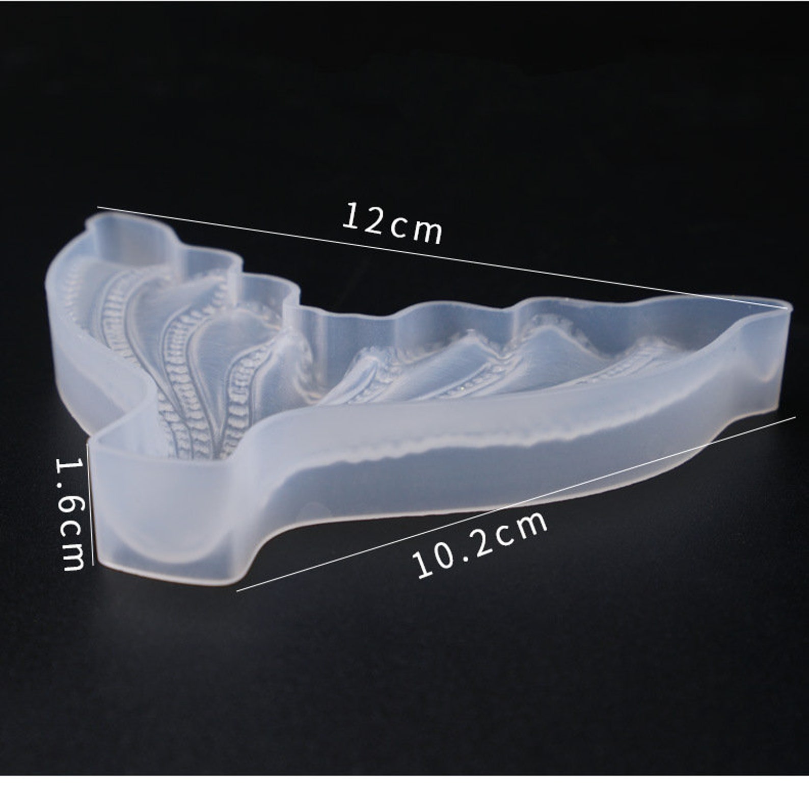 Diy Crystal Drip Mold Three-dimensional Large Fish Tail Mold - Etsy