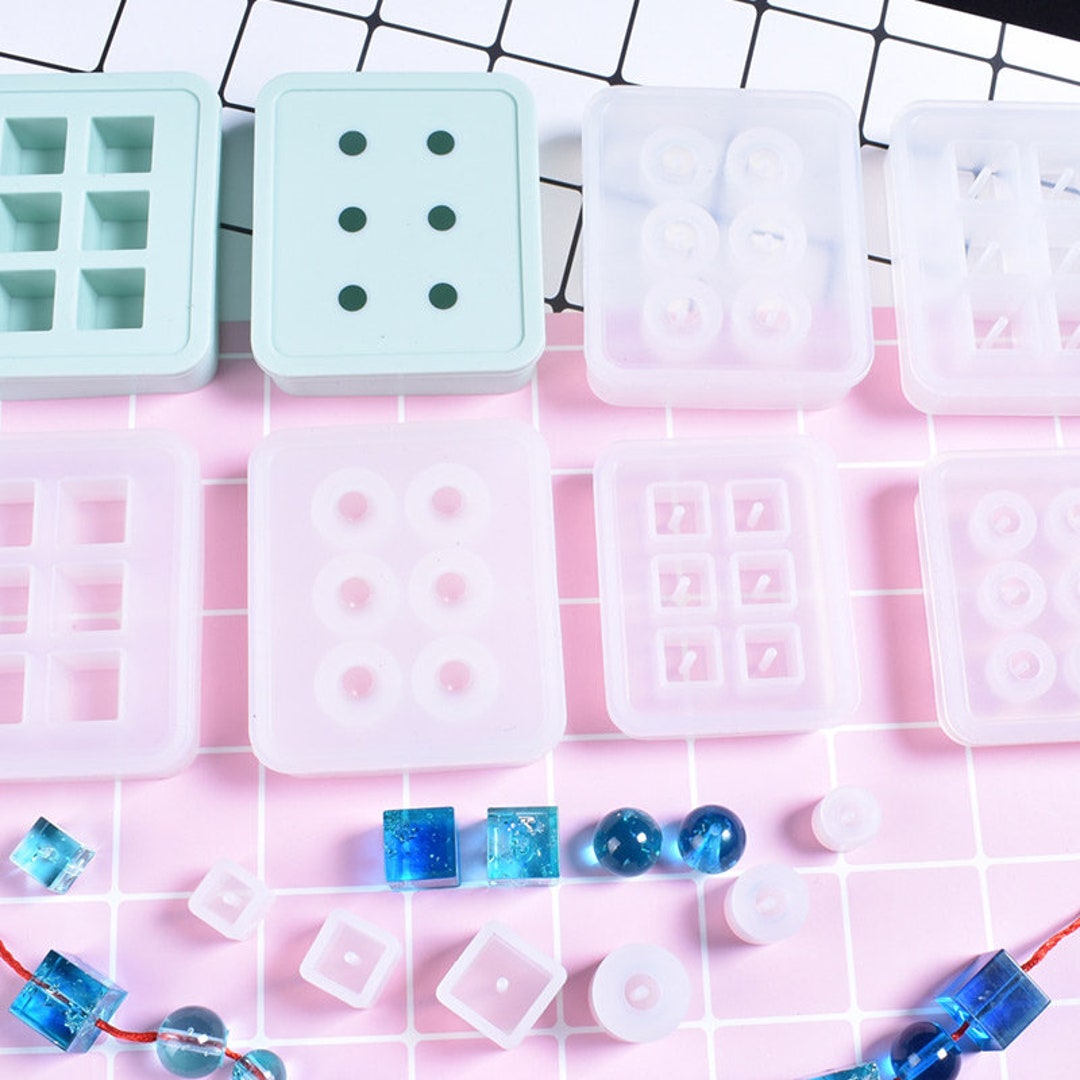 Crystal Drop Gum Square Sphere Large Hemisphere Silicone Mold DIY ...