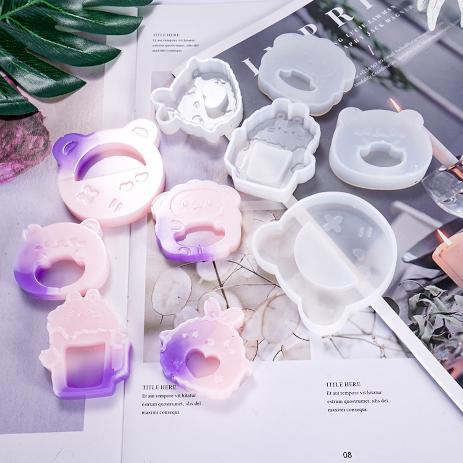 Diy plastic drip mold quicksand cute little doll tuo Hemp beer | Etsy