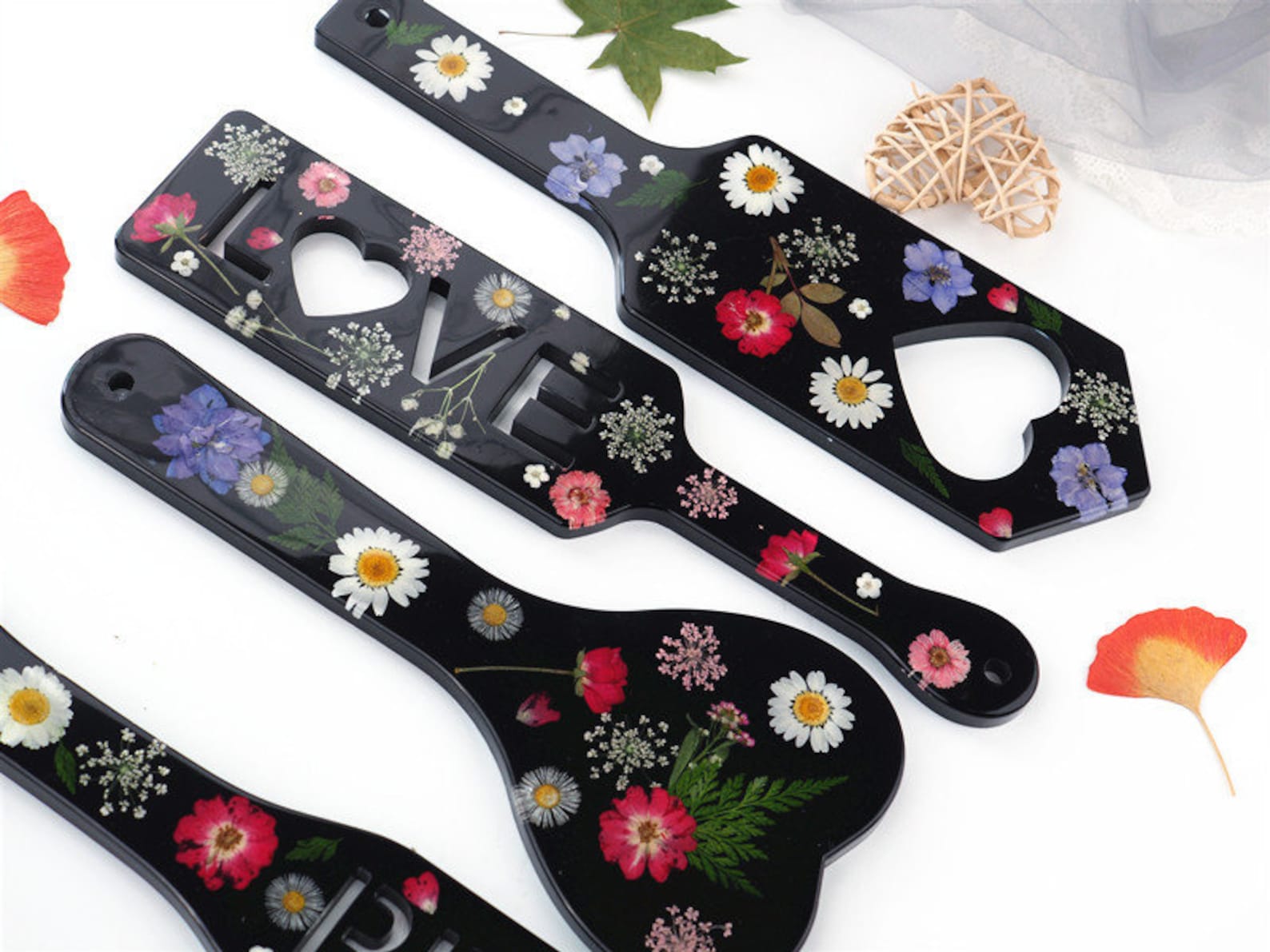 DIY Glue Drop Epoxy Resin Paddles Paddles Racket Mirror Silicone Mold ...